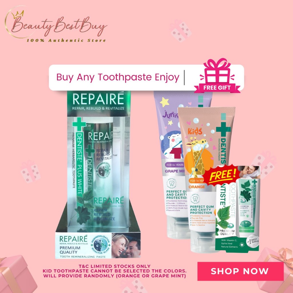 Dentiste Repaire Toothpaste Pump 70g (Enjoy Kid Toothpaste Orange/Grape ...