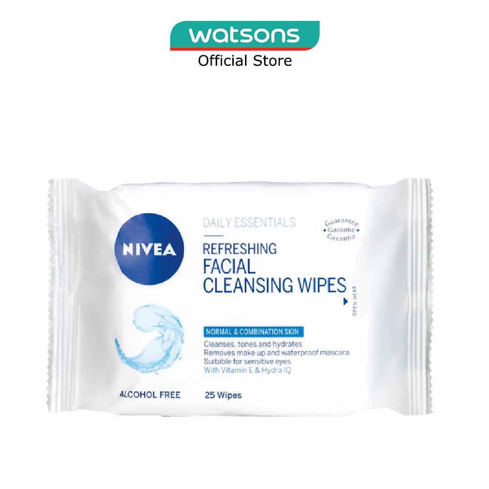 NIVEA Visage Refreshing Facial Cleansing Wipes 25s (Expiry: Feb`2026 ...