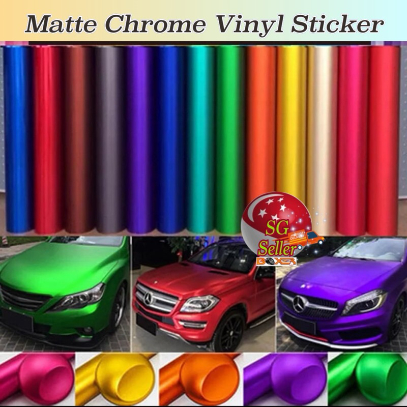 150 x 100cm Matte Chrome / Satin vinyl sticker wrap. car, motorcycle ...