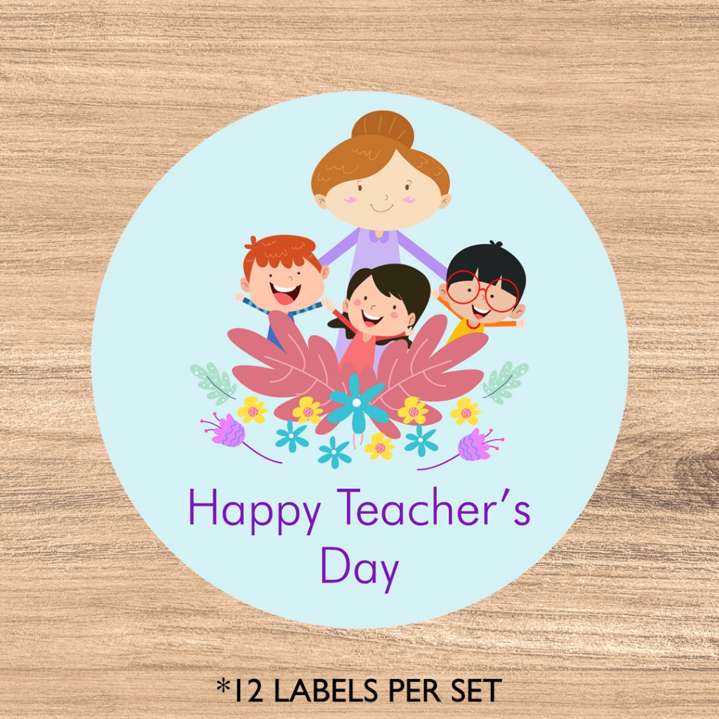 Happy Teachers Day Labels, Stickers Labels, Appreciation Day, Thank You ...