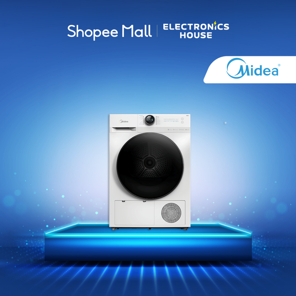 Midea MD200H80WT Heat Pump Dryer 8kg - White/ Black (5 Ticks) | Shopee ...