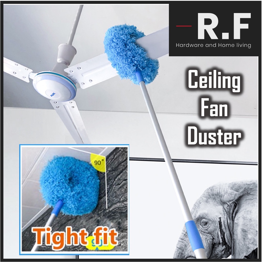 Ceiling Fan Duster Absorb Dust Save Strength Adjustable Telescopic ...