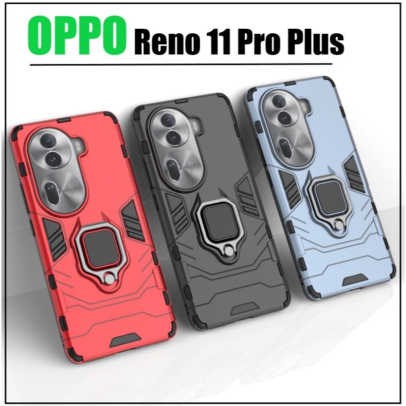 OPPO Reno 11 PRO 5G Magnetic Ring Holder Iron Man Military Armor Hard ...