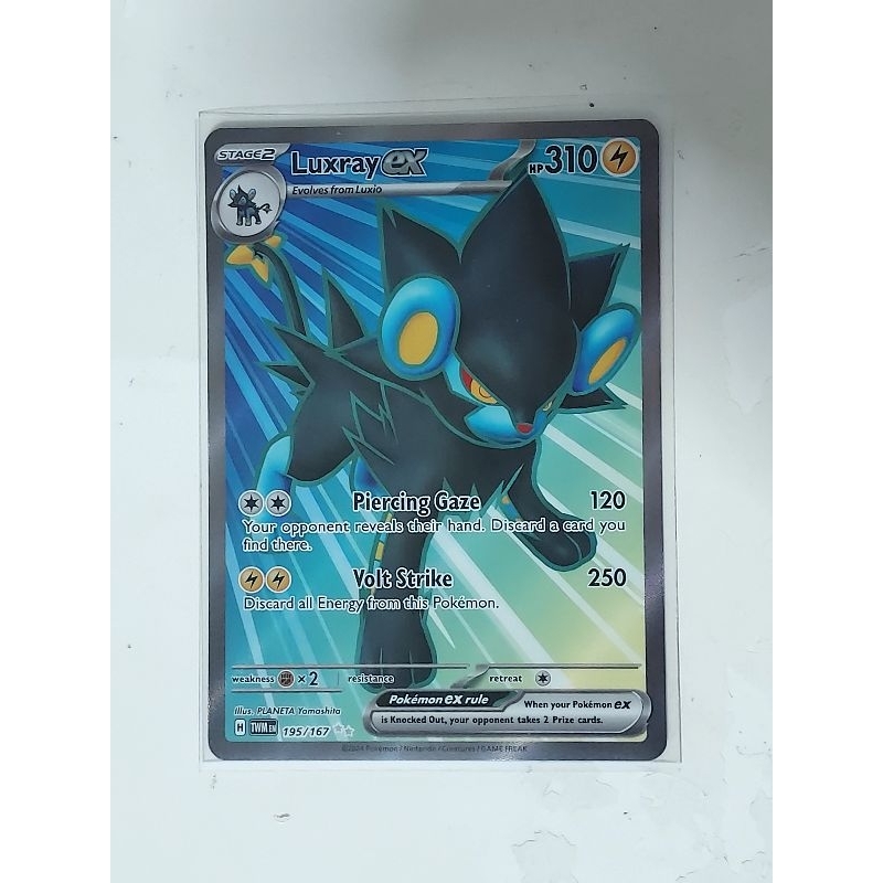 Pokemon luxray ex full art twilight masquerade card | Shopee Singapore
