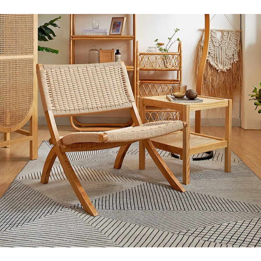 HERA RATTAN FOLDABLE ACCENT CHAIR | READY STOCK | Shopee Singapore