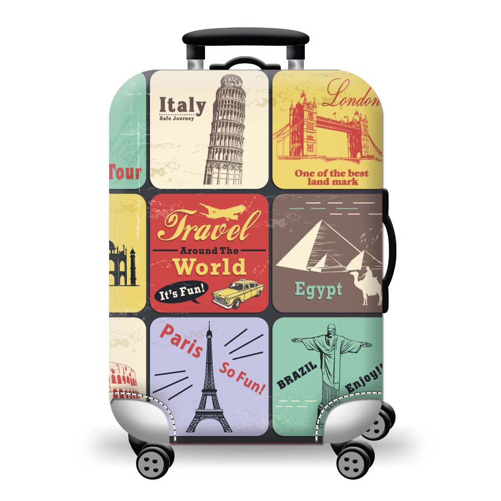 SG Travel Luggage Cover 18 20 22 24 26 28 30 32 inch Suitcase Protector ...