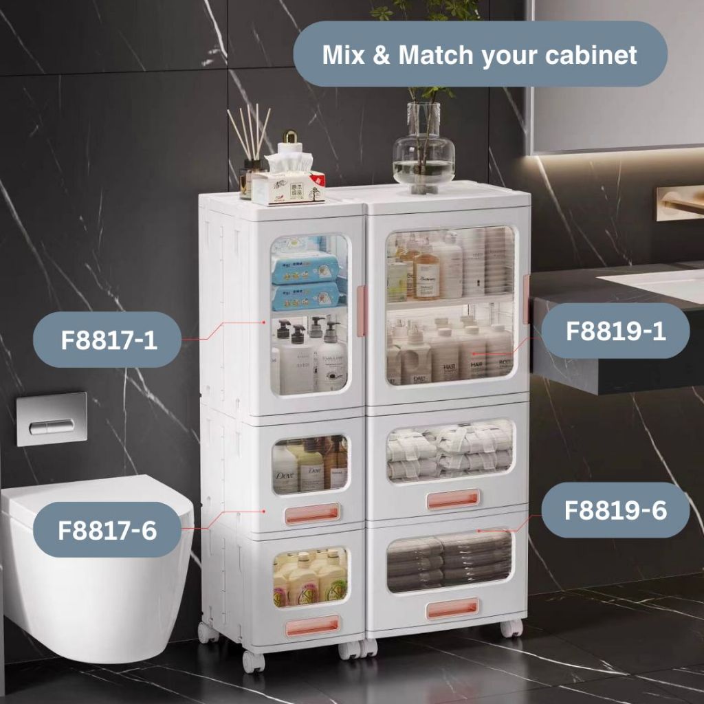 Easyhome.sg Slim Cabinet F88 / Plastic Storage Drawers / Kitchen ...
