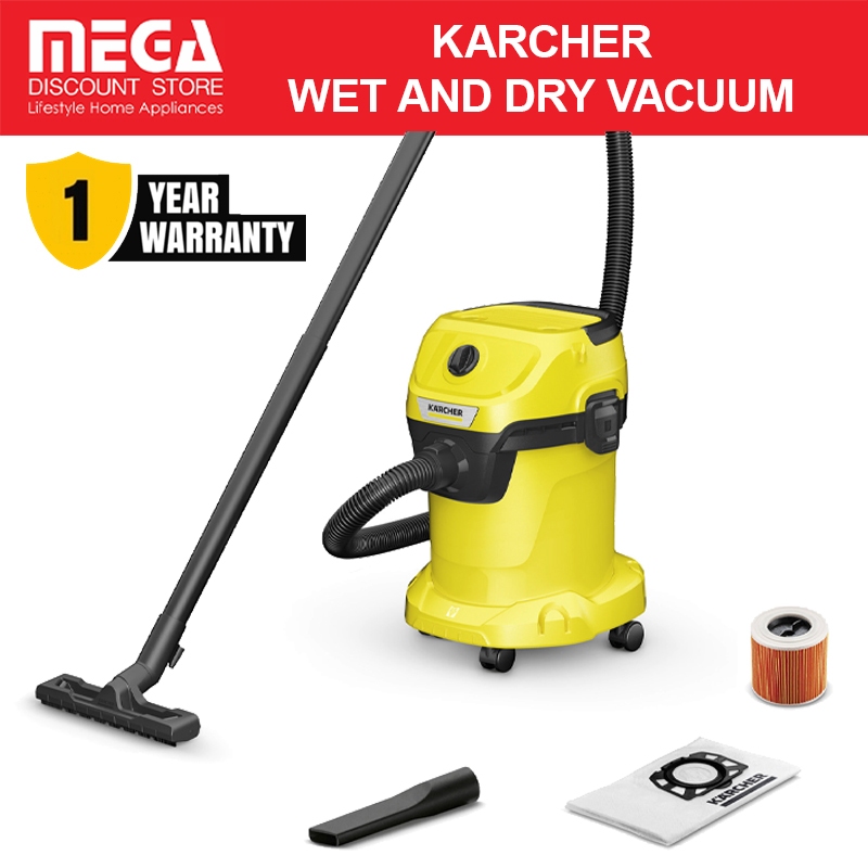 KARCHER WD3 WET AND DRY VACUUM CLEANER | Shopee Singapore