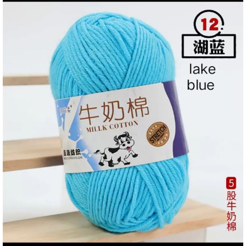 Milk Cotton crochet soft yarn 5 PLY 50g knitting (84 COLOURS) | Shopee ...