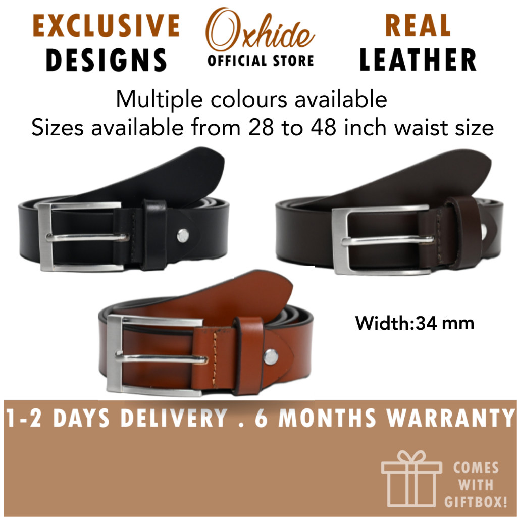 Premium Quality Full Grain leather XL Casual Belt- Mens belt XXL -Jeans ...