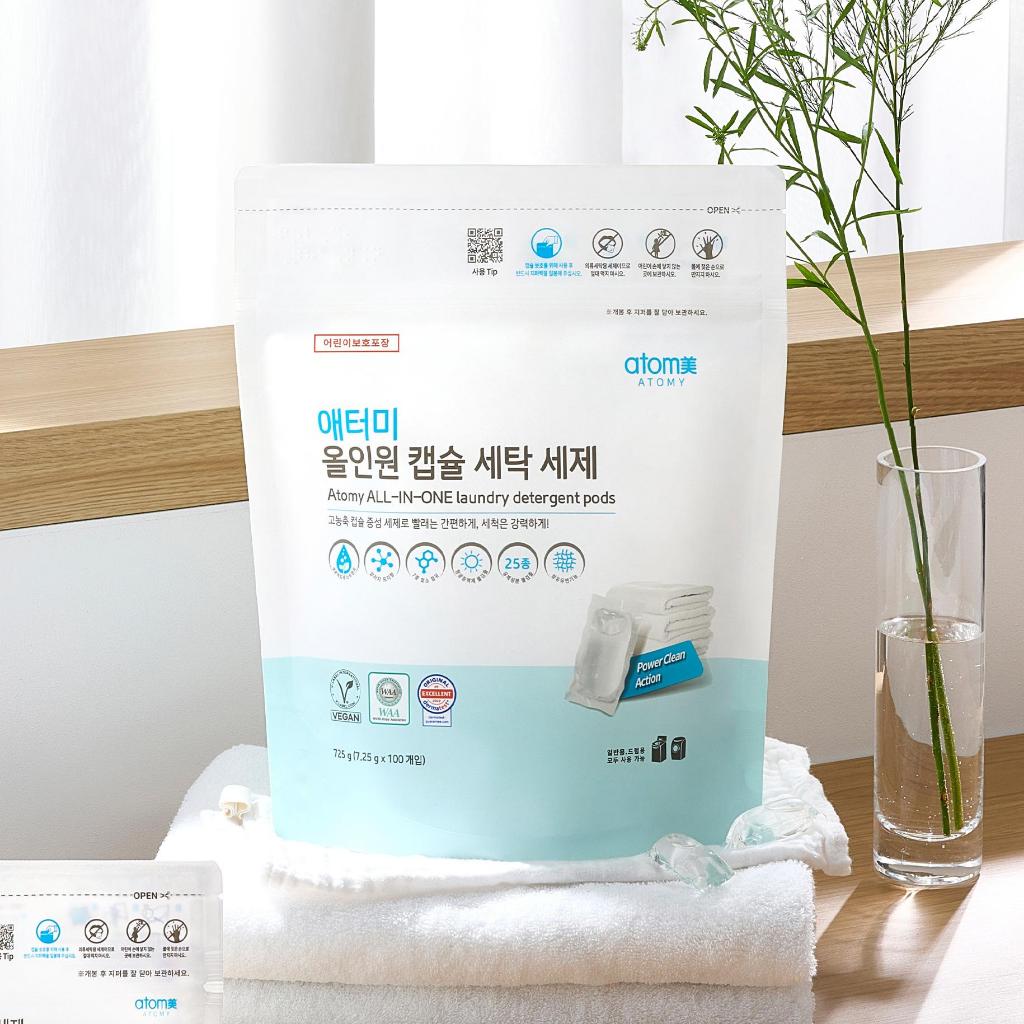 Atomy All-in-one Capsule Laundry Detergent (100 pieces) | Shopee Singapore
