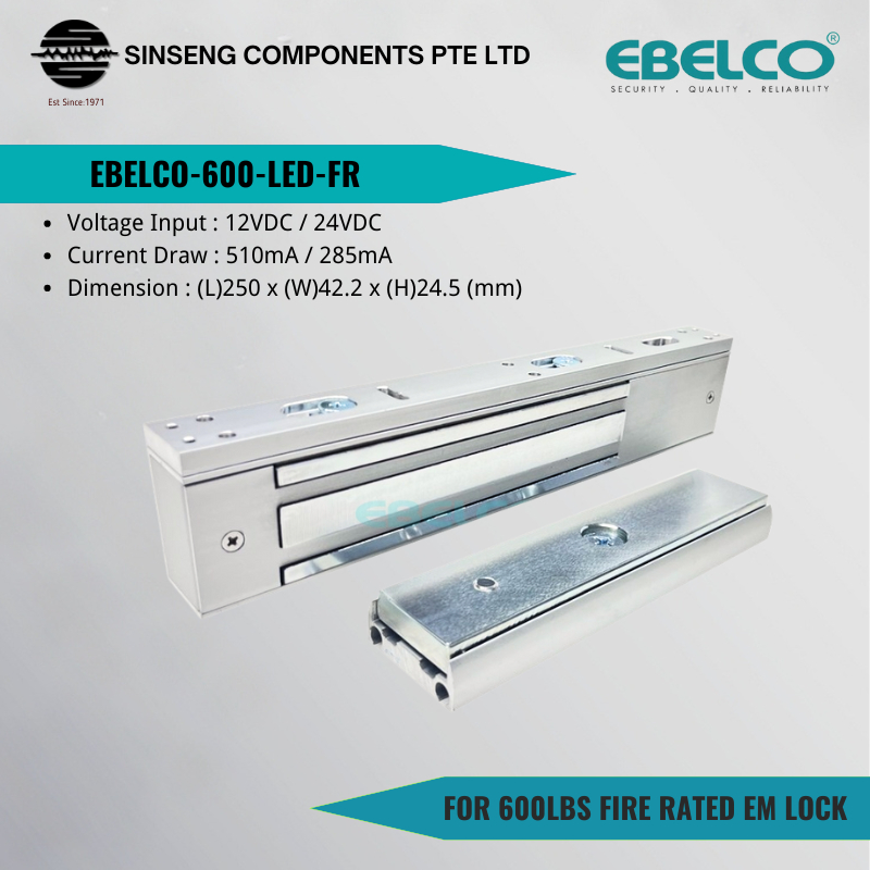 Ebelco EM Lock | 12-24V | Fire Rated 2HR | TUB SUD PSB Singapore ...