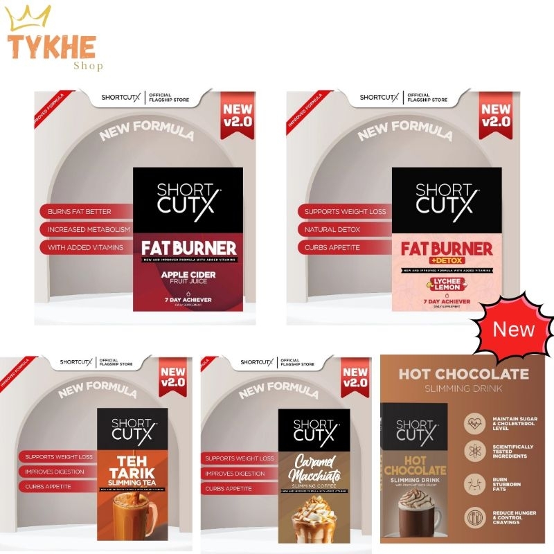 ShortcutX V2 Apple Cider Lemon Lychee Detox Slimming Tea Teh Tarik ...