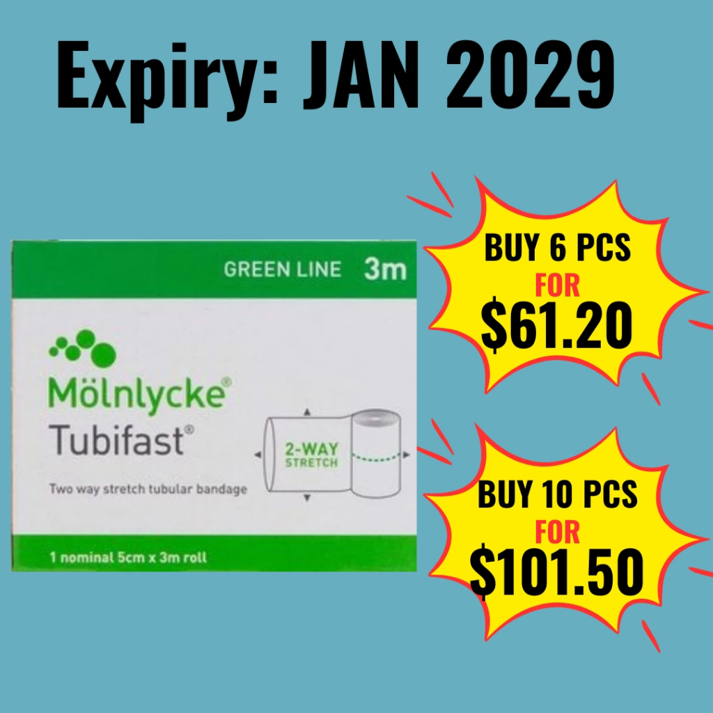 Molnlycke Tubifast Roll 3m (Green) | Shopee Singapore