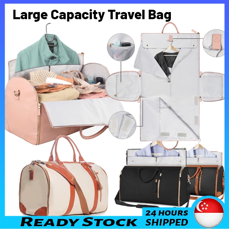 🇸🇬 [READY STOCK]Super Large Capacity Travel Bag Waterproof Duffel Bag ...