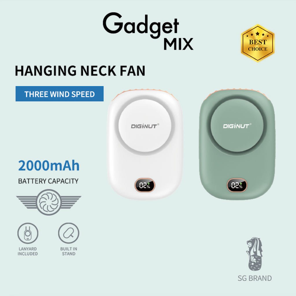 Gadget MIX Diginut CL-26 Hanging Neck Fan/ Portable Fan/Outdoor ...