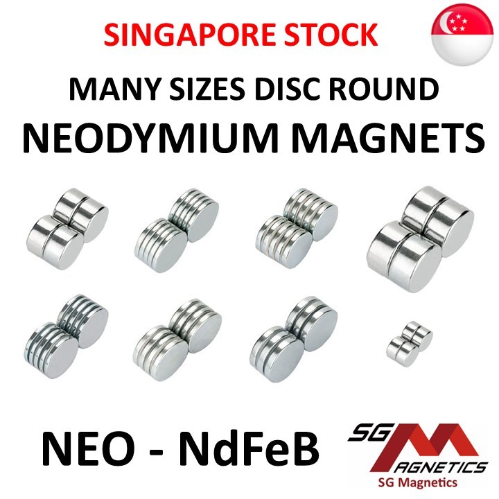 Neodymium Magnets - Round Magnets Science Circular Disc 3mm 5mm 10mm ...