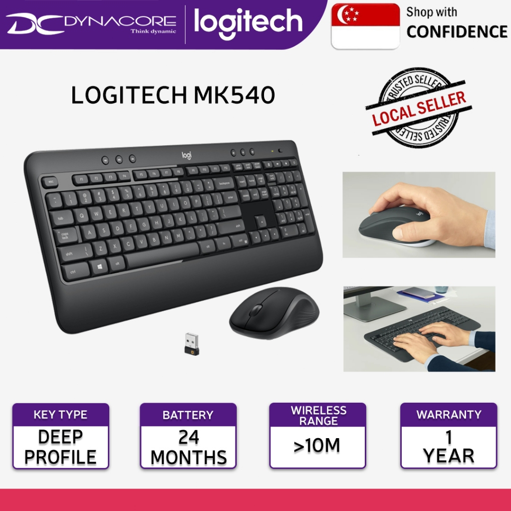 【LOCAL STOCK】Logitech MK540 advanced wireless keyboard and mouse 920-008682 - Replacement for ...