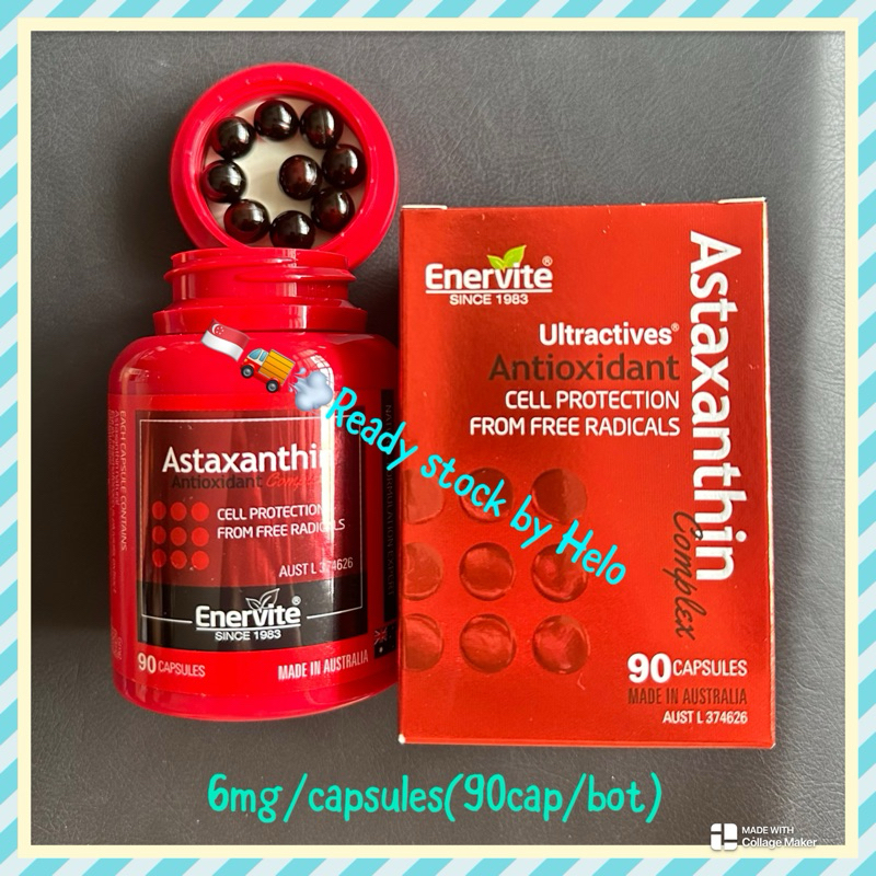 (🇸🇬🚚💨) 6mg/cap Enervite astaxanthin antioxidant 七老板 recommended 澳了维他虾青素 ...