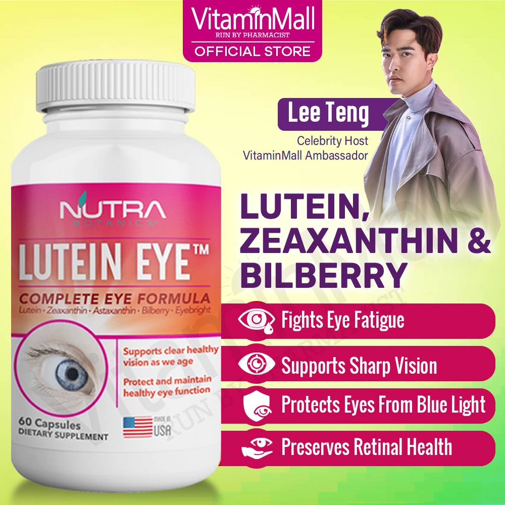 NB Lutein Eye Supplement + Bilberry Zeaxanthin 5 Eye Vitamin Retina Eye ...