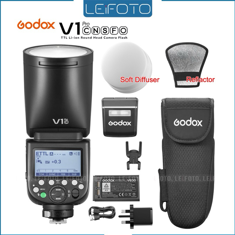 Godox V1Pro Flash,V1 Pro Flash for Nikon,Sony,Canon,Fujifilm and ...