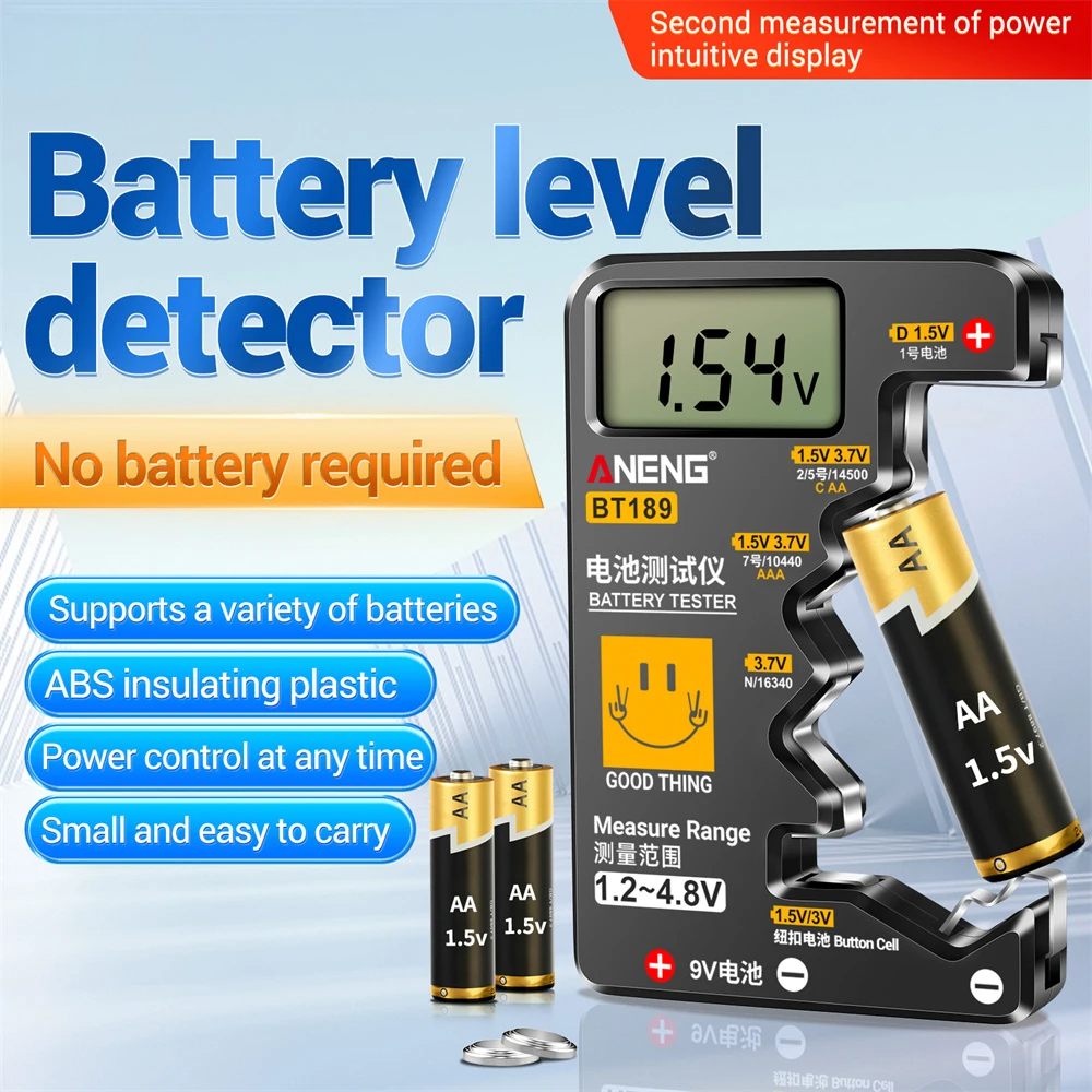 💎 SG READY STOCK💎Ultra-small Battery Tester 9V AA AAA Button Cell ...