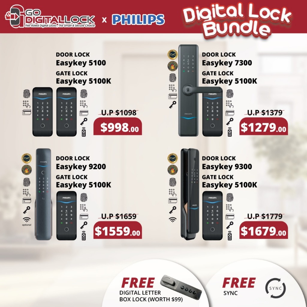 Door and Gate Digital Lock Bundle Promotion| digital lock| gate lock ...