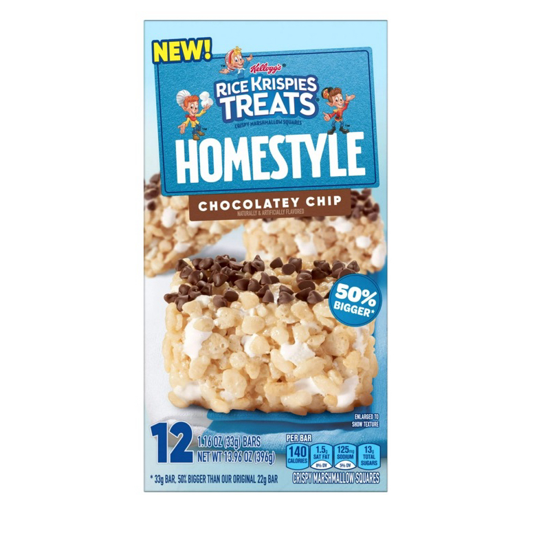 Rice Krispies Treats Homestyle Chocolatey Chip Chewy Crispy Marshmallow