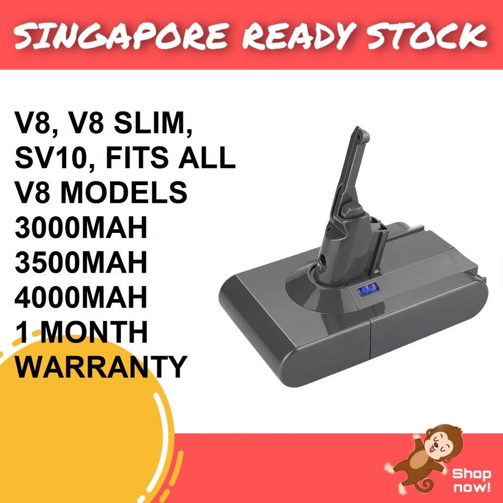 V8 Battery Replacement OEM V8 3000mAh 4000mAh SV10 Absolute Cordless V8 ...