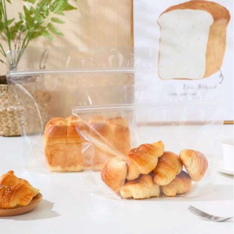 (sg stock) transparent bread toast pastry dessert handheld ziplock bag ...