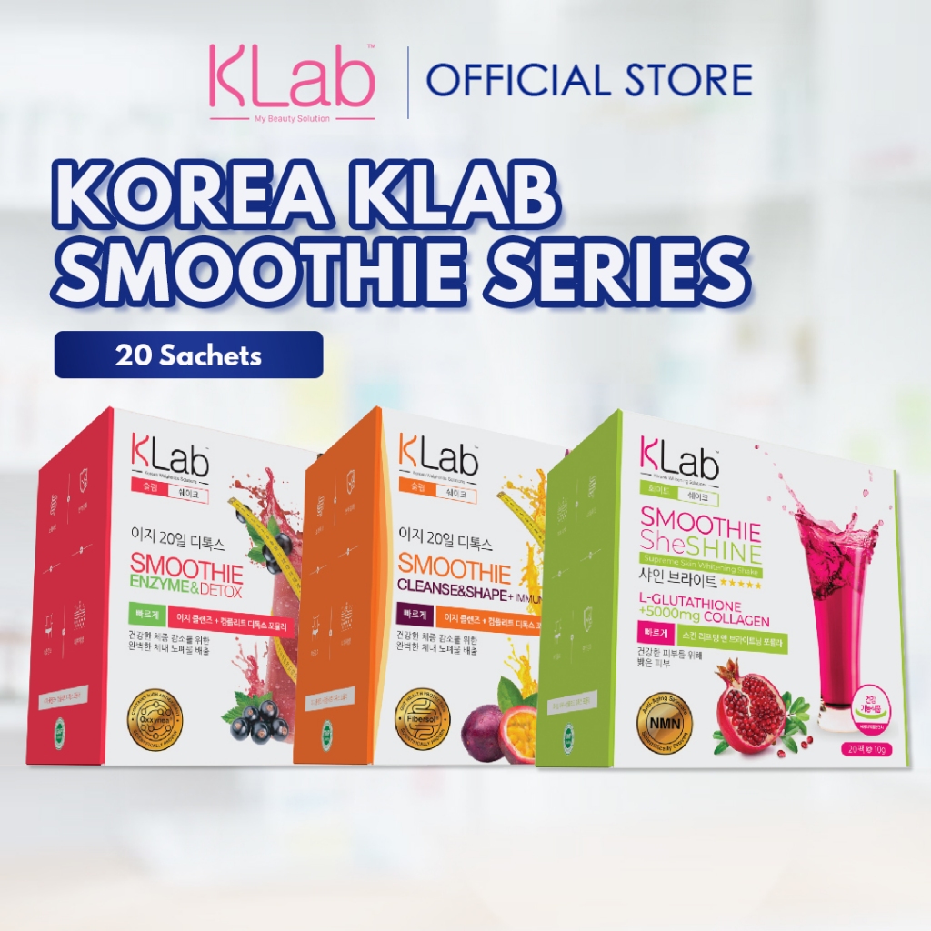 KLab Smoothie Series - Cleanse Shape 20s, KLab Smoothie Detox Enzyme, KLab Sheshine | Shopee ...