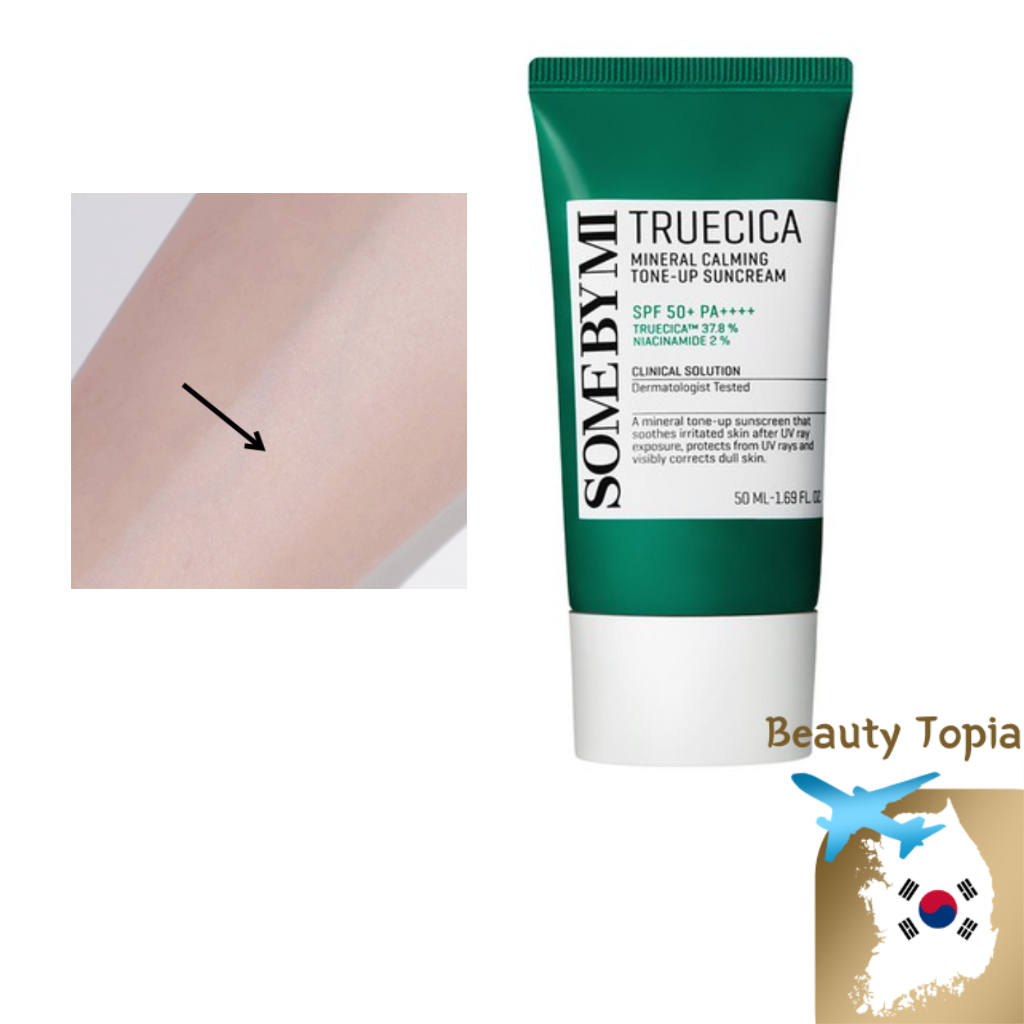 SOME BY MI Truecica Mineral Calming Tone up Sunscreen SPF50+ PA ...