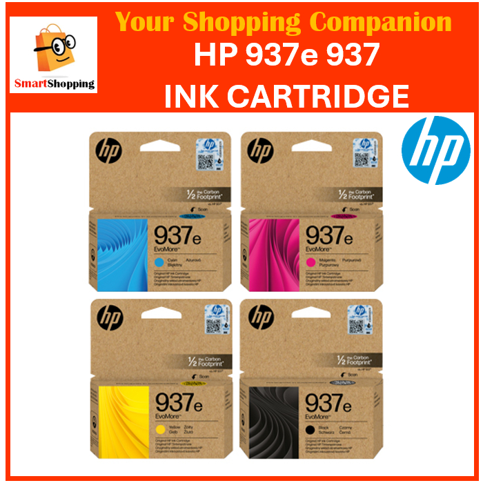 HP EvoMore 937e Cyan Yellow Magenta Ink Cartridge for HP OfficeJet 9120e 9130e 9720e 9730e ...