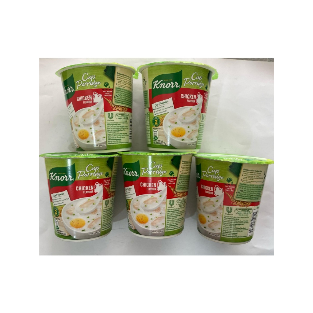 Knorr Instant Cup Porridge - Chicken 32g (Bundle of 5) | Shopee Singapore