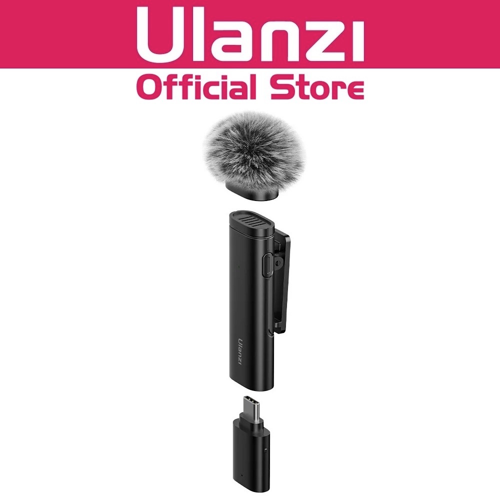 Ulanzi WM-10 Wireless Microphone Smartphone Clip-on Mic | Shopee Singapore