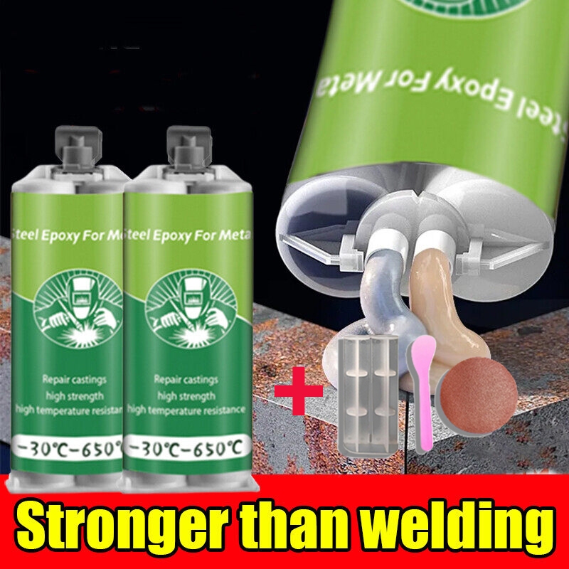 Hard as iron Metal Repairing Casting Adhesive glue A+B Super Glue ...