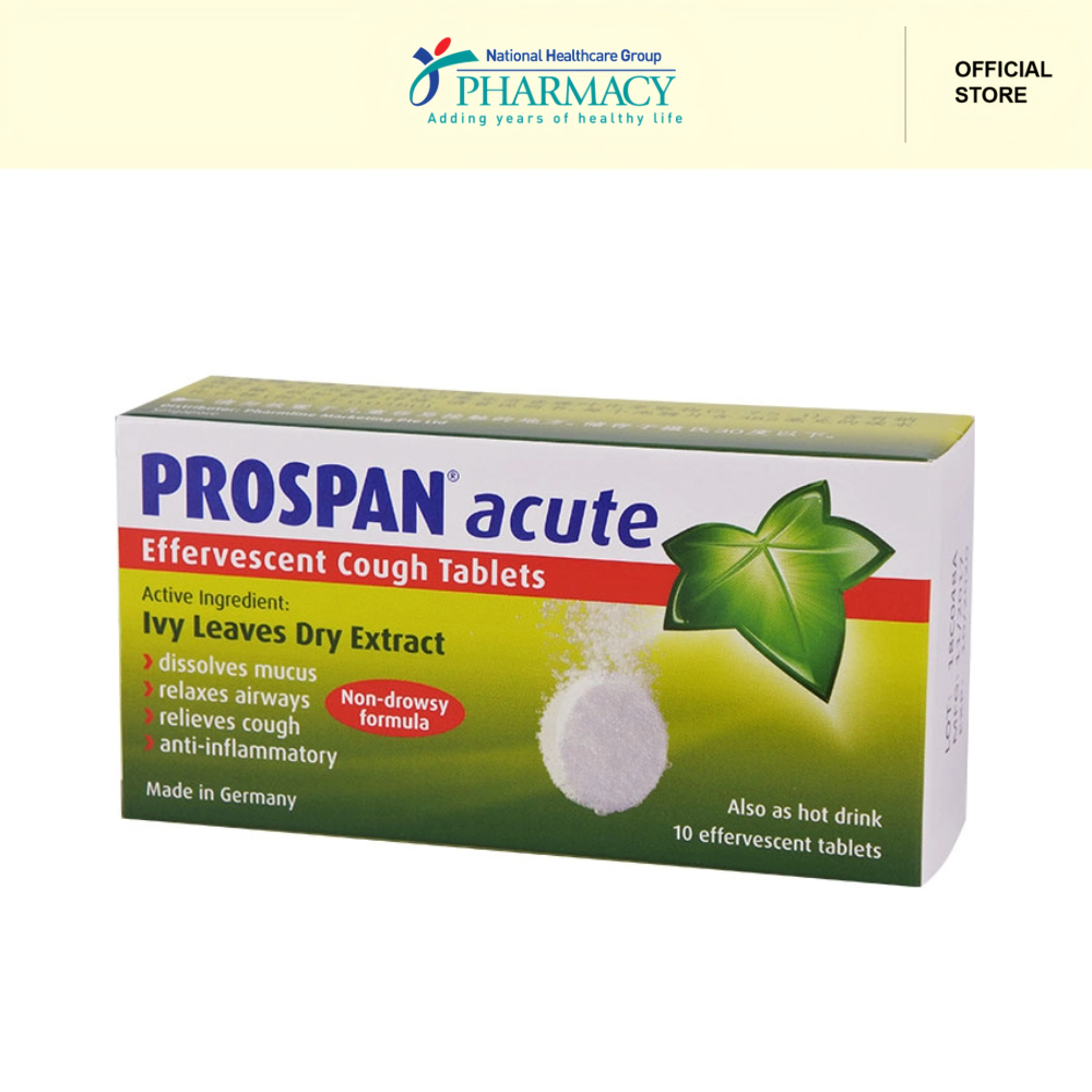Prospan Acute Effervescent Cough Tablet 10s | Shopee Singapore