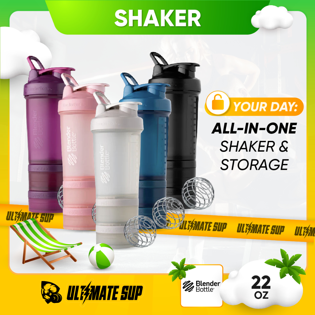 Blender Bottle | Protein Shaker | ProStak | Twist n' Lock Storage ...