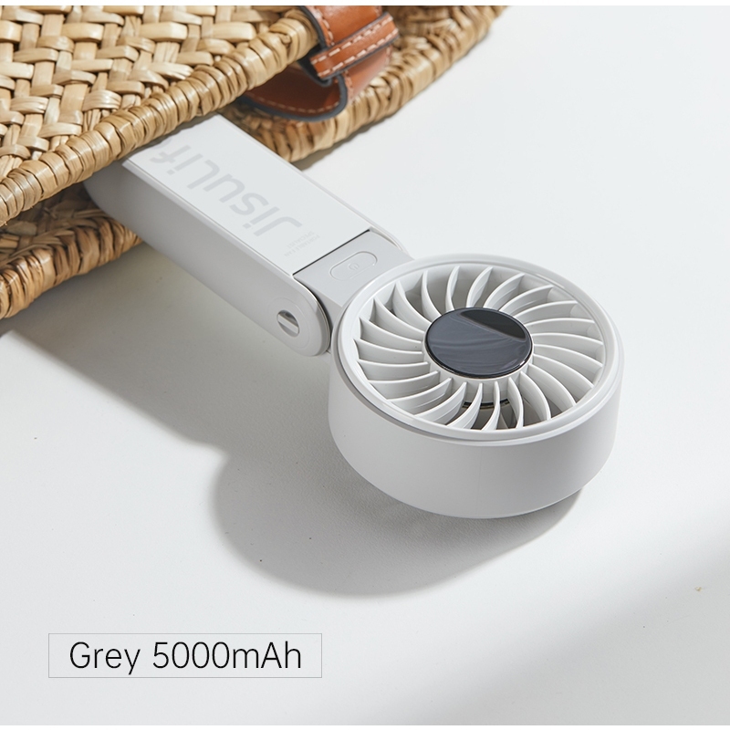 JISULIFE Handheld Fan Life7 Portable Mini Foldable Fans with LED ...