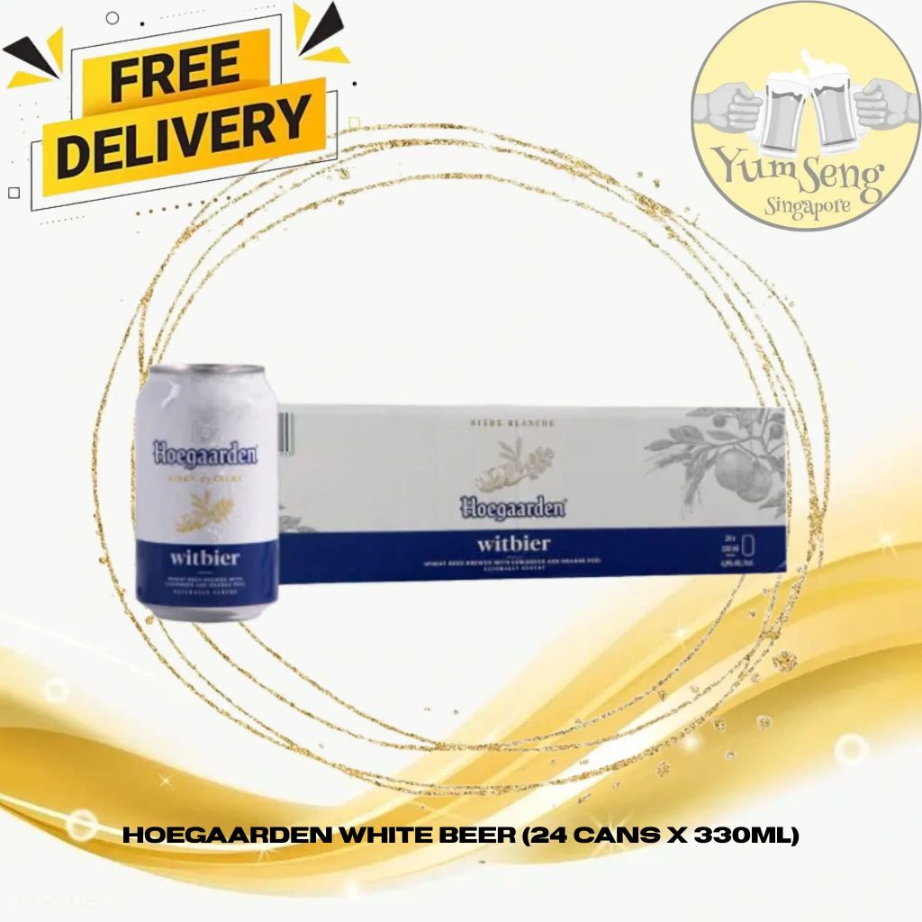 Hoegaarden White Beer - 24 cans x 330ML (BBD: 04/2025) | Shopee Singapore