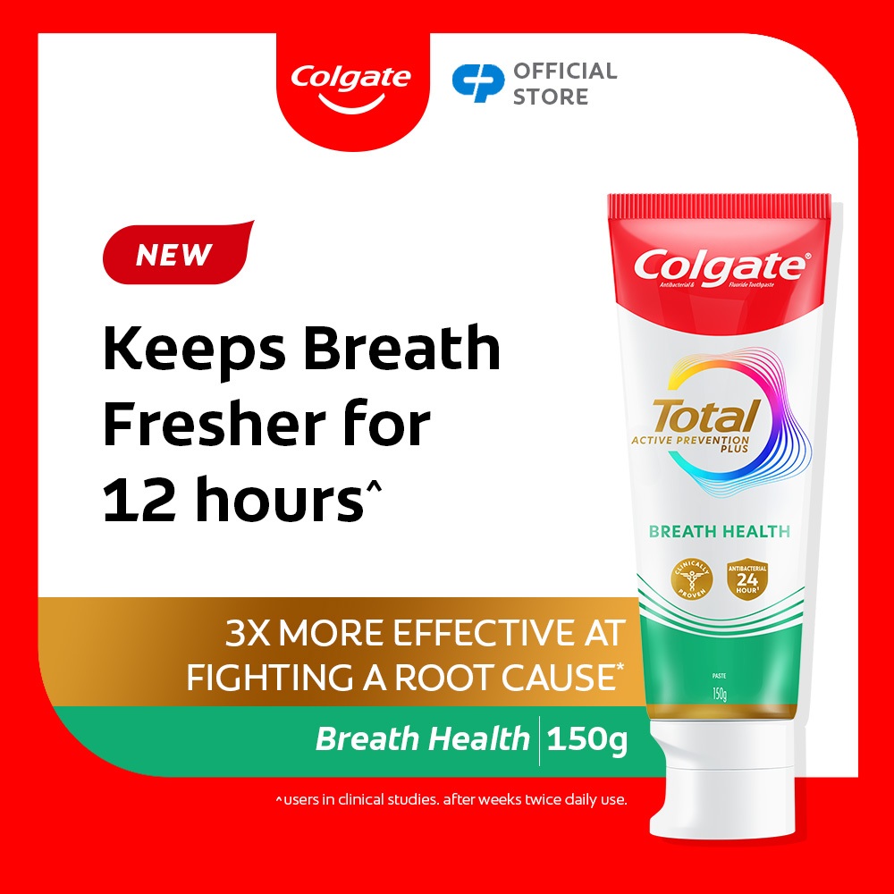 Colgate Total Pro Breath Health Antibacterial Toothpaste 150g | Shopee ...