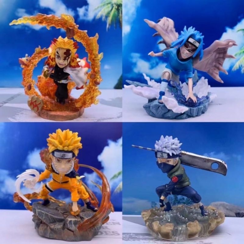 Naruto Q-version 火影忍者 Tailed Beast Naruto Carrying Knife Hakashi ...