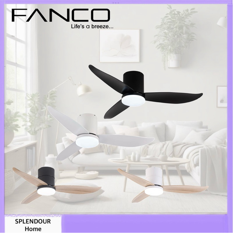 [WiFi Upgrade] Fanco Rito 3 Smart DC Ceiling Fan | 24W Tri-Color LED ...