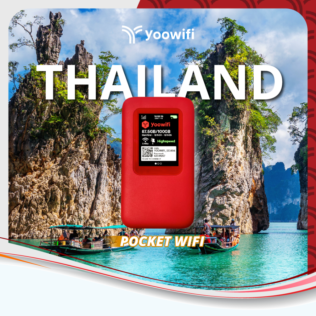 Yoowifi Thailand Unlimited data Pocket Wifi hotspot Rental Travel Wifi ...