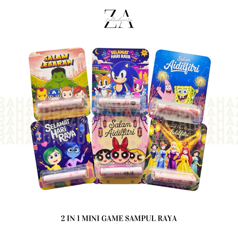 2 in 1 Mini Game Sampul Hari Raya Money Envelope Green Packet Hady ...
