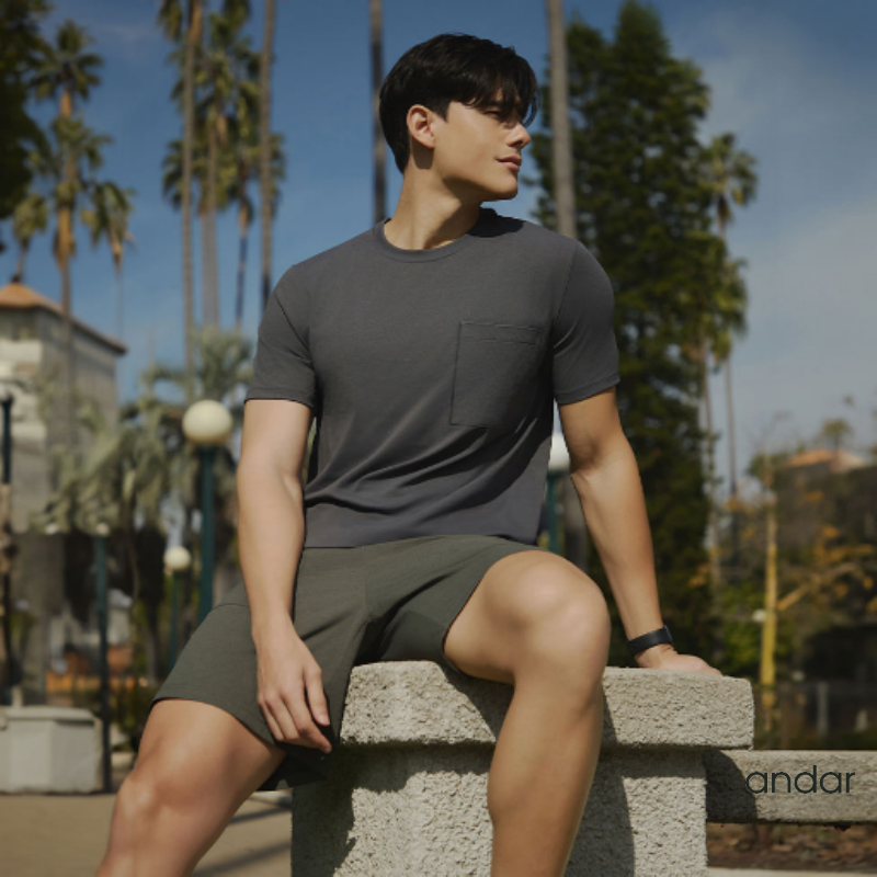 [ANDAR]Airy Fit Men's Pocket T-shirt (short sleeves) Mens Clothes Korea ...