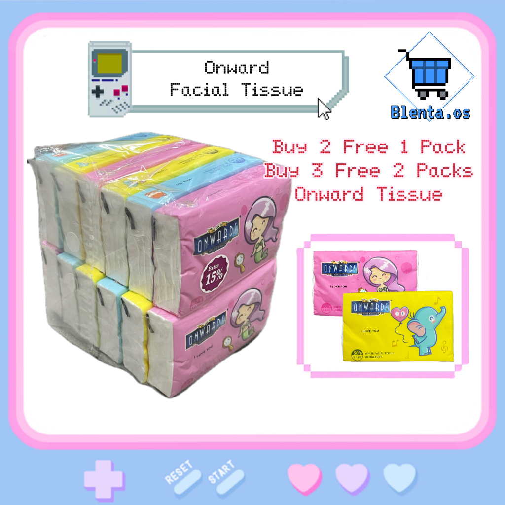 Onward Facial Tissue Ultra Soft 3ply 50’s x 12Packs 🔥SG READY STOCK🔥 ...