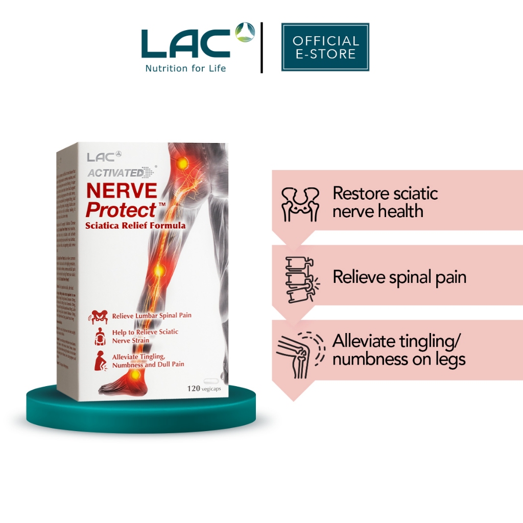 [LAC ACTIVATED] Nerve Protect - Sciatica Relief Formula (120 vegicaps ...
