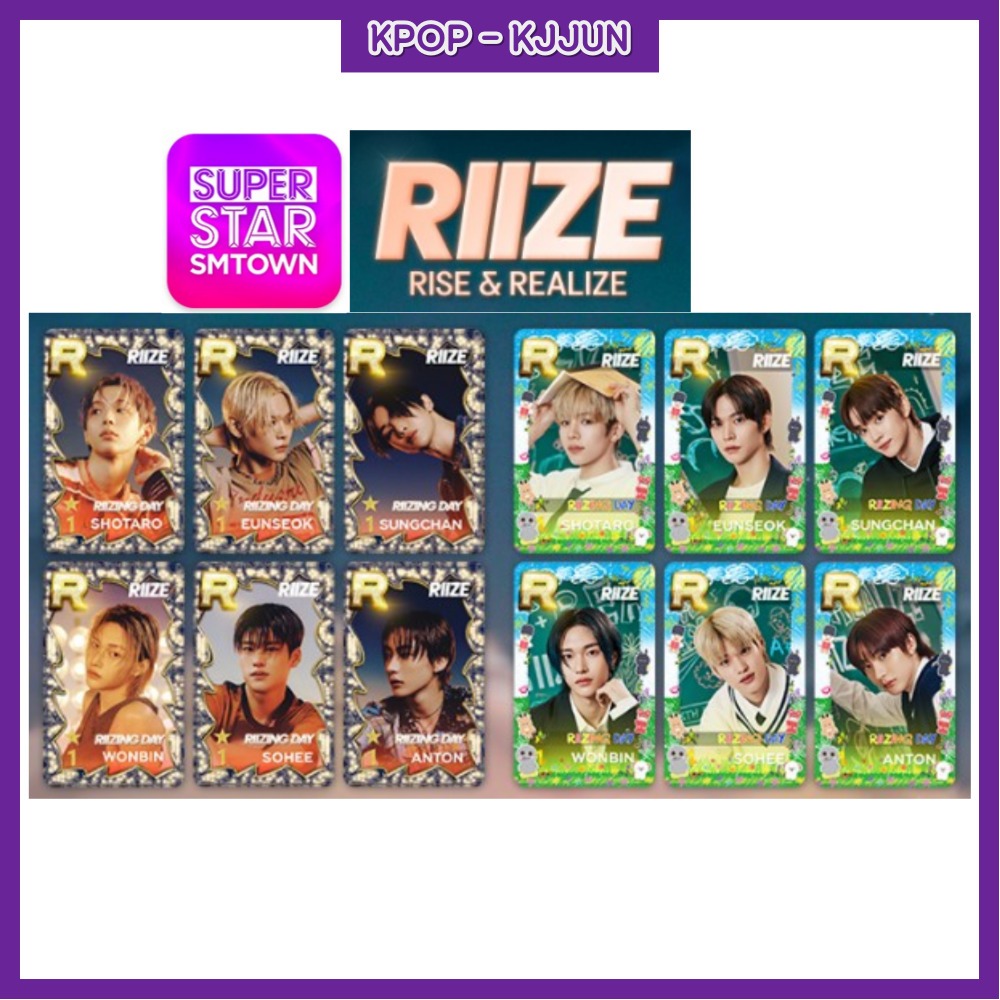 2024 RIIZE FAN - CON 'RIIZING DAY' in SEOUL SUPERSTAR RIIZE PVC CARD ...