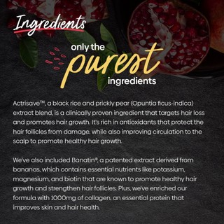 Purest Co Pomegranate Hair Vitality (Hair Loss Prevention) | Shopee ...